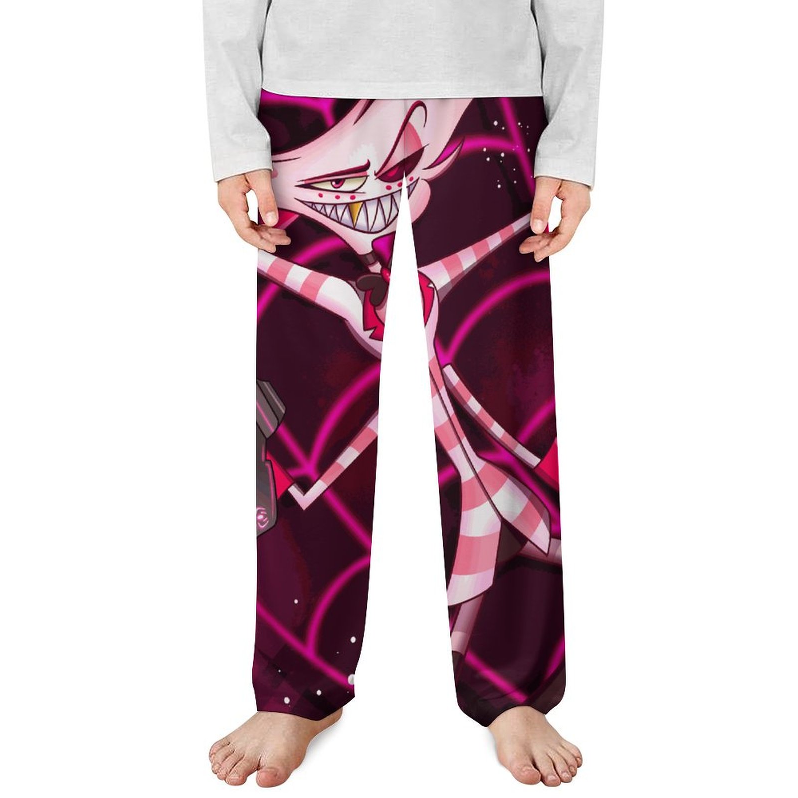 Hazbin Hotel Angel Dust Children's Pajamas Lounge Straight Leg Sleeping ...