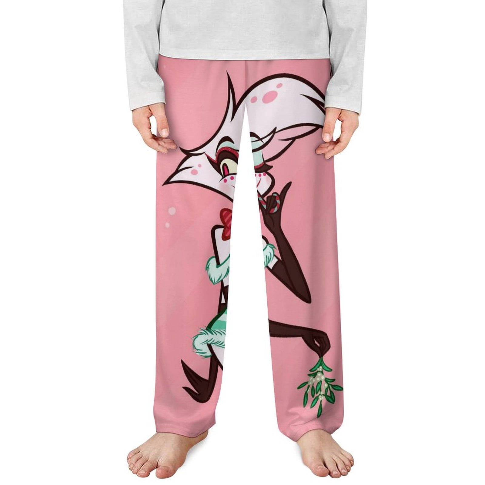 Hazbin Hotel Angel Dust Children's Pajamas Lounge Straight Leg Sleeping ...