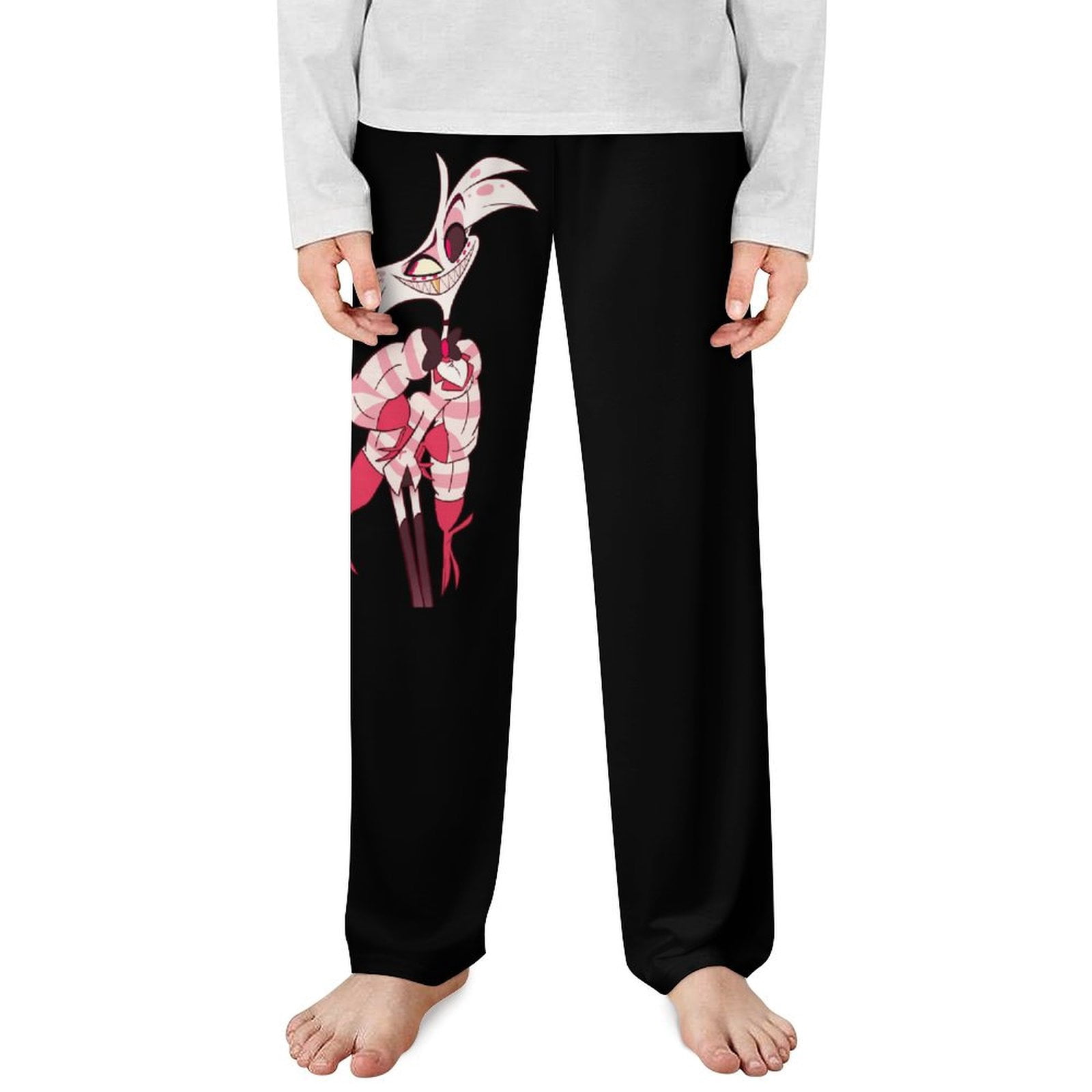 Hazbin Hotel Angel Dust Children's Pajamas Lounge Straight Leg Sleeping ...