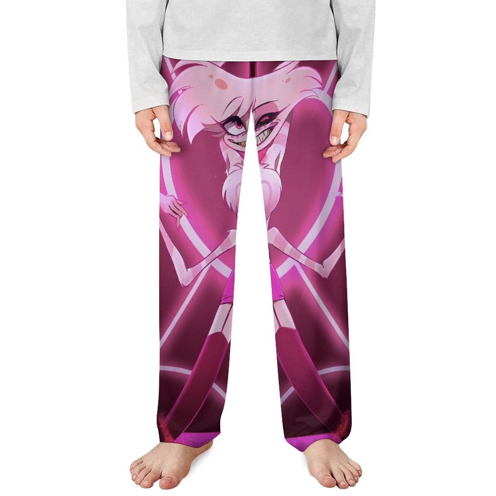 Hazbin Hotel Angel Dust Children's Pajamas Lounge Straight Leg Sleeping ...