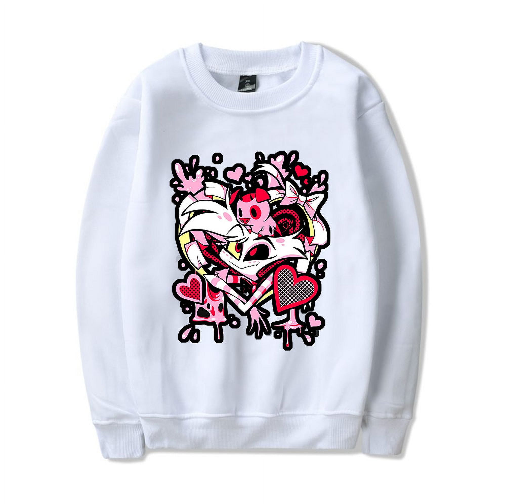 Hazbin Hotel Angel Dust Crewncek Sweatshirt Merch Casual Sweatshirt ...