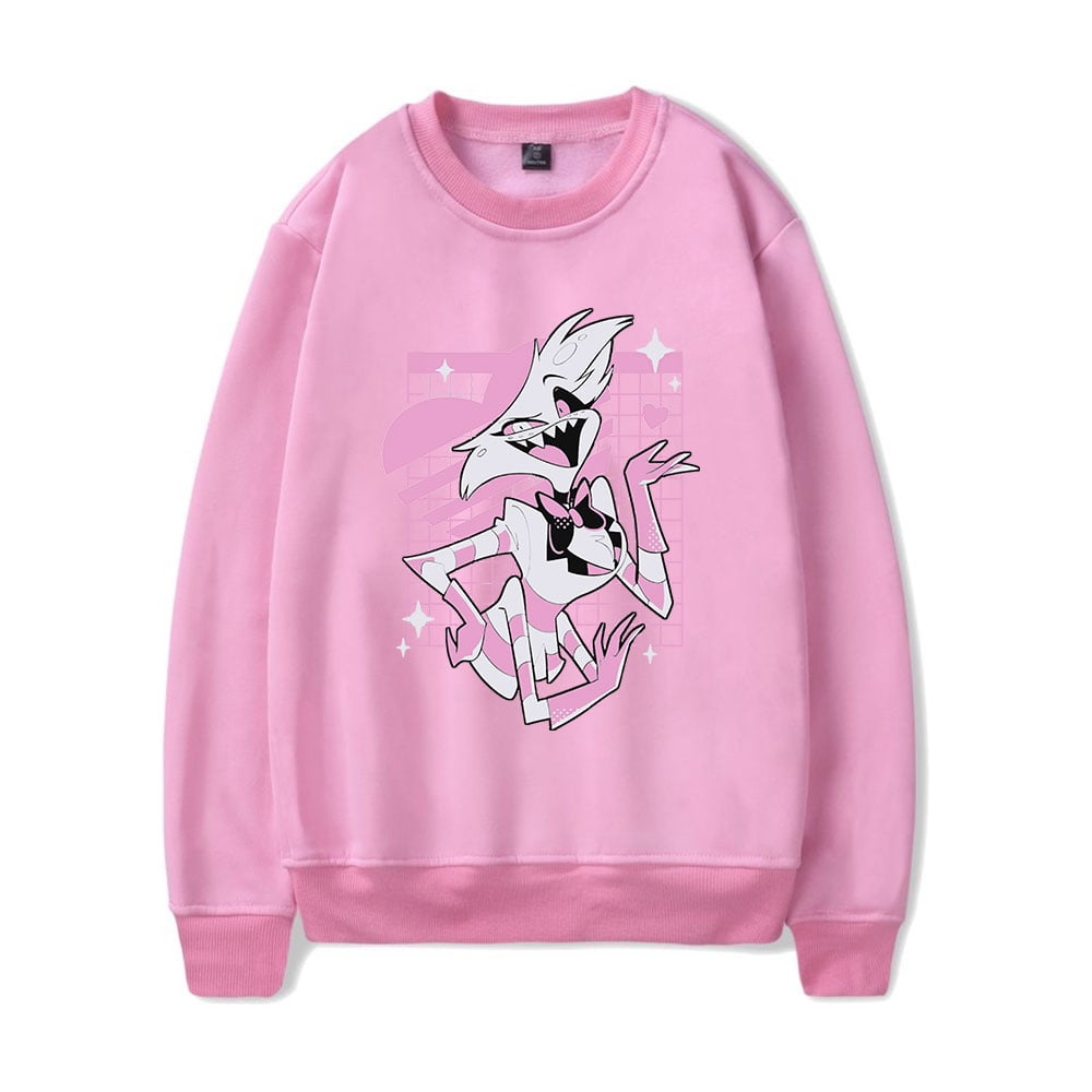 Hazbin Hotel Angel Dust Crewncek Sweatshirt Merch Casual Sweatshirt ...