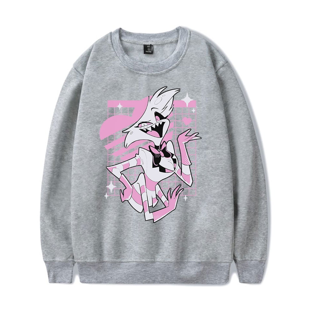 Hazbin Hotel Angel Dust Crewncek Sweatshirt Merch Casual Sweatshirt ...