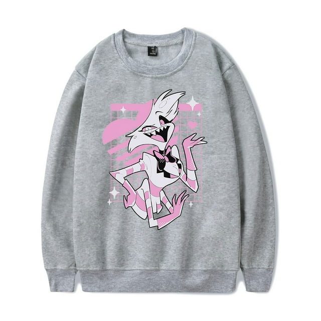 Hazbin Hotel Angel Dust Crewncek Sweatshirt Merch Casual Sweatshirt ...