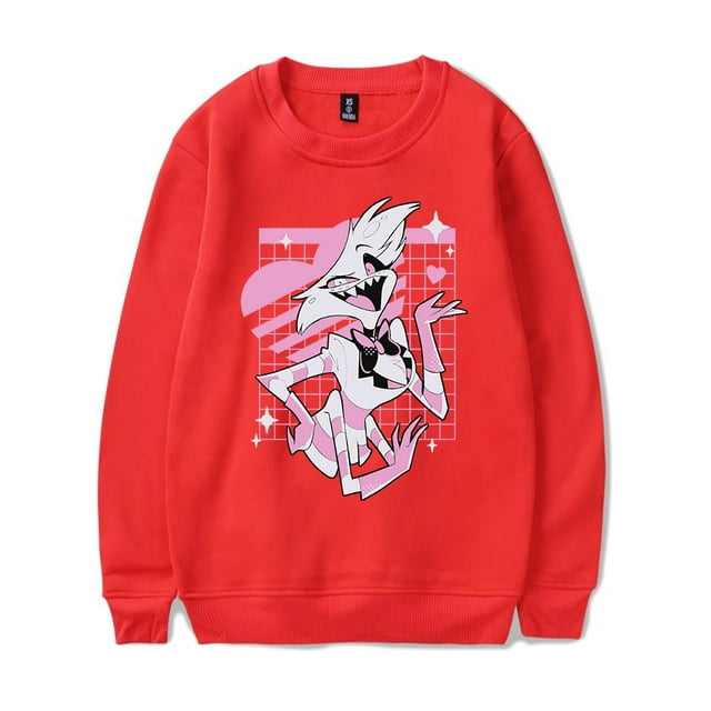 Hazbin Hotel Angel Dust Crewncek Sweatshirt Merch Casual Sweatshirt ...