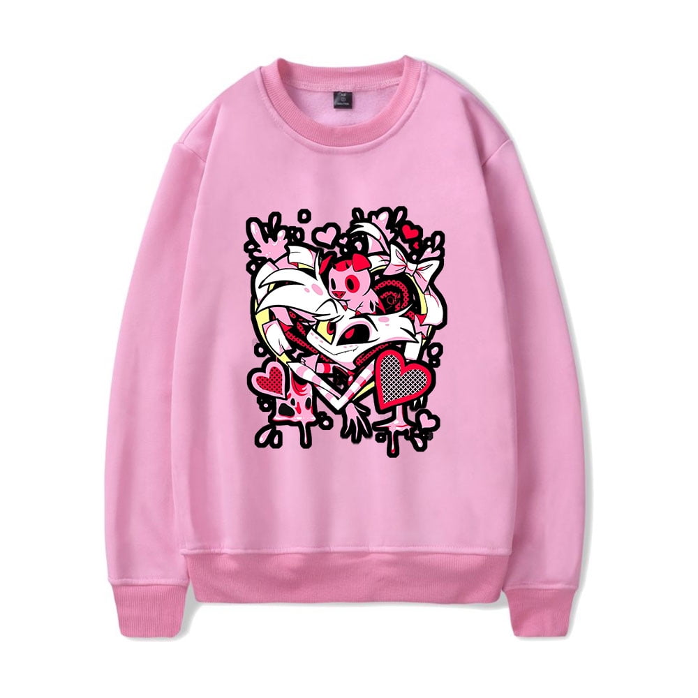 Hazbin Hotel Angel Dust Crewncek Sweatshirt Merch Casual Sweatshirt ...