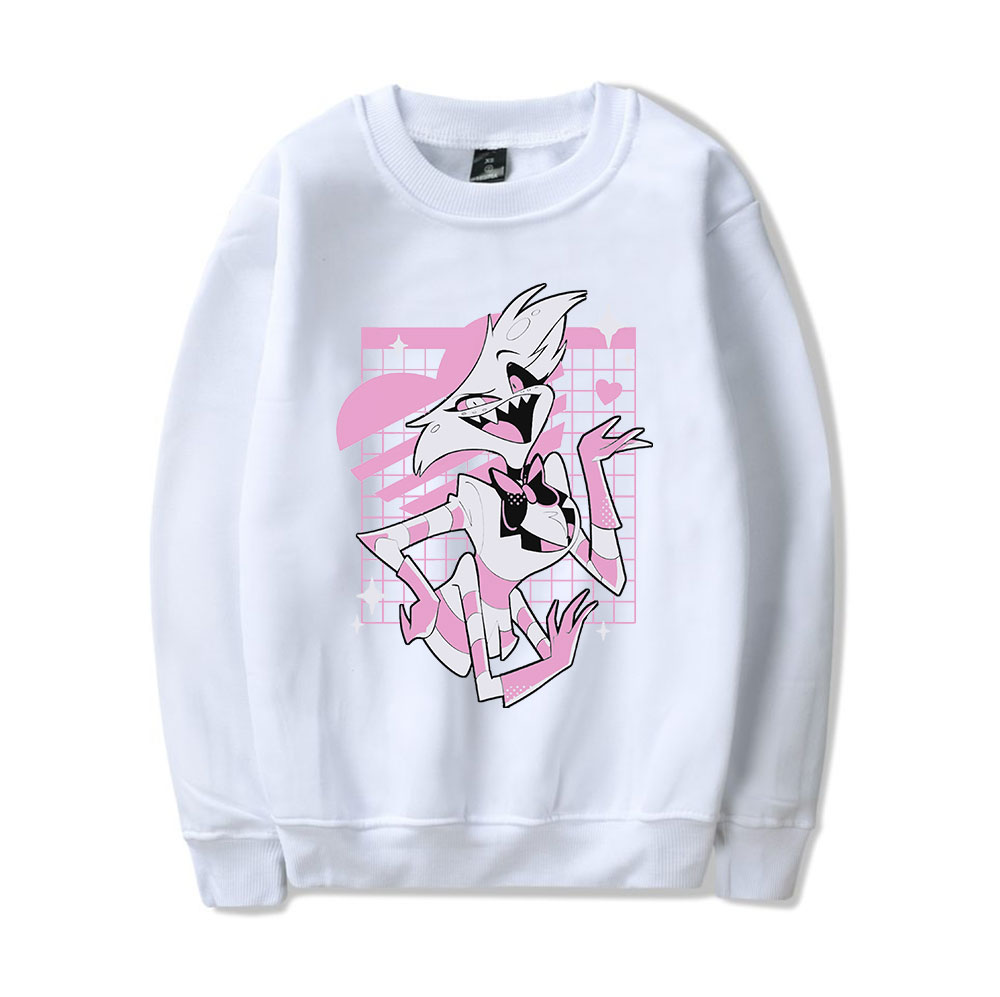 Hazbin Hotel Angel Dust Crewncek Sweatshirt Merch Casual Sweatshirt ...