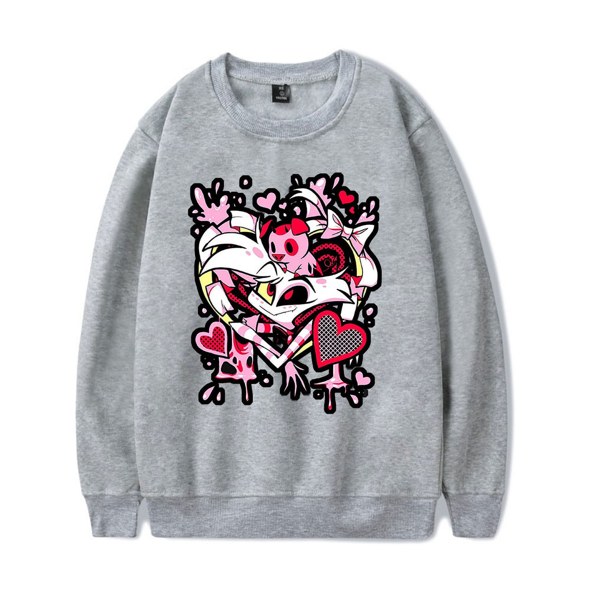 Hazbin Hotel Angel Dust Crewncek Sweatshirt Merch Casual Sweatshirt ...