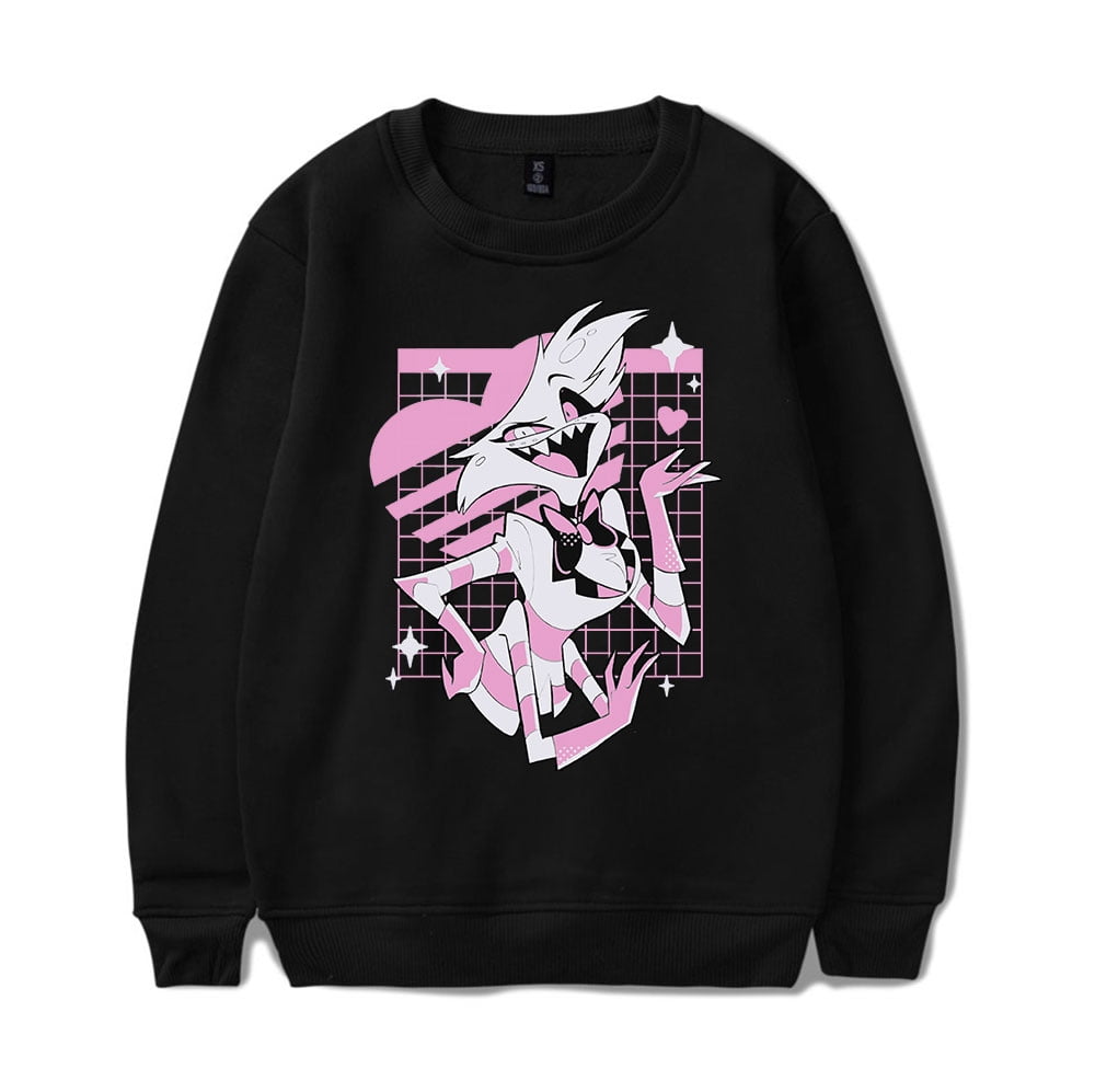 Hazbin Hotel Angel Dust Crewncek Sweatshirt Merch Casual Sweatshirt ...
