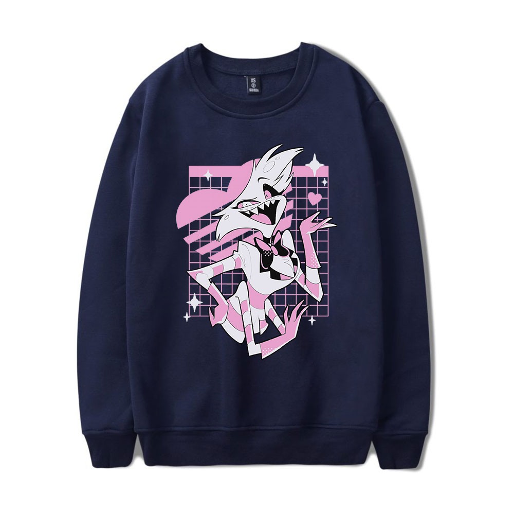 Hazbin Hotel Angel Dust Crewncek Sweatshirt Merch Casual Sweatshirt ...