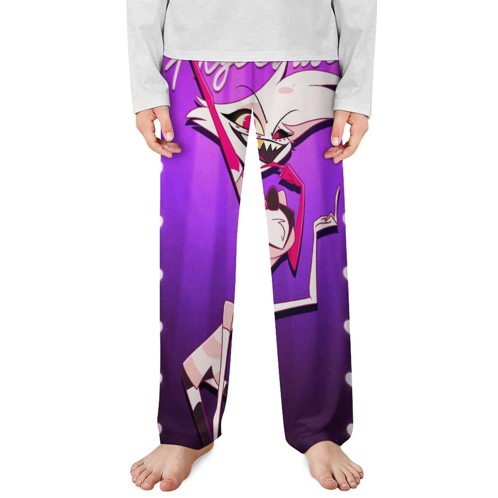 Hazbin Hotel Angel Dust Dance Children's Pajamas Lounge Straight Leg ...