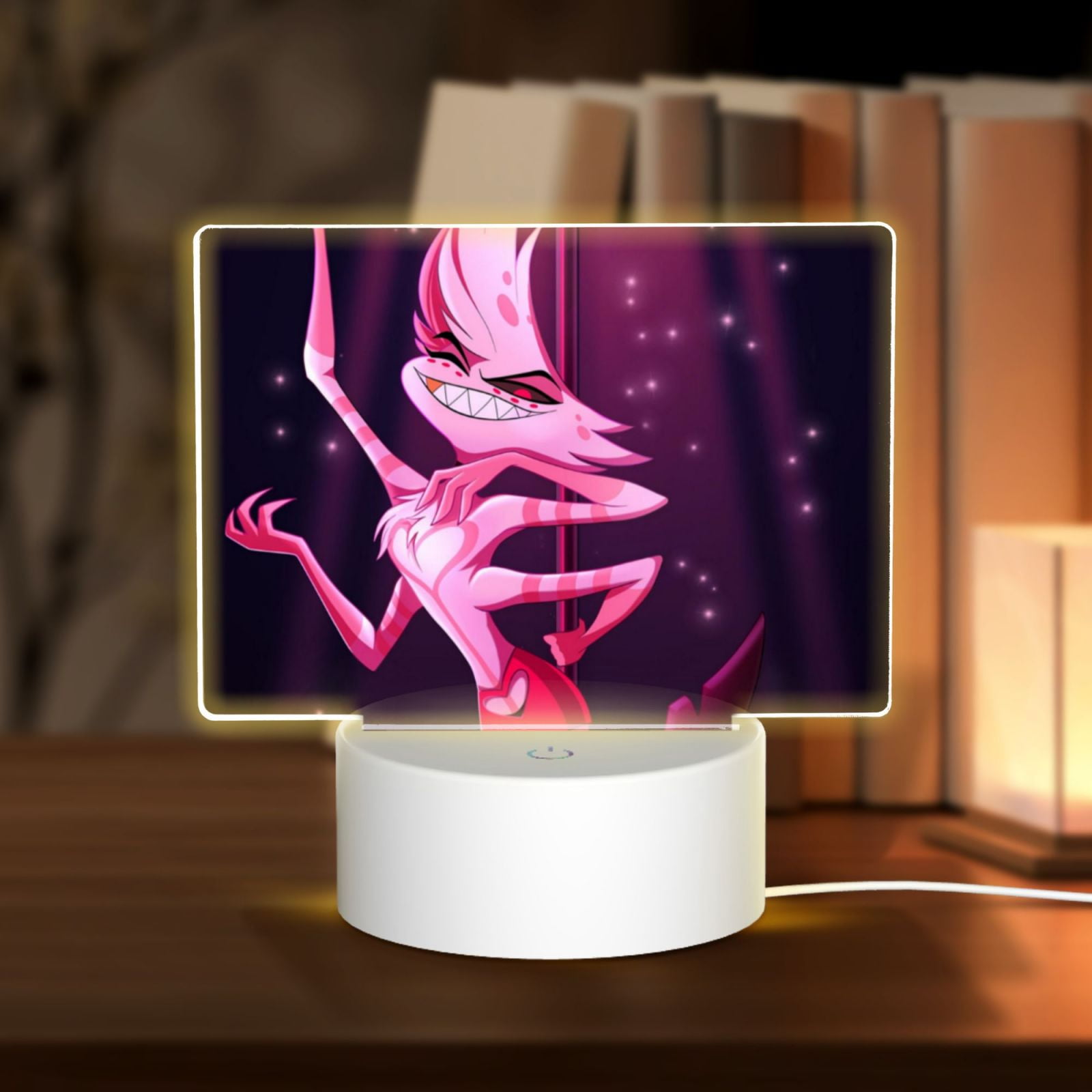 Hazbin Hotel Angel Dust Dance Rectangular Acrylic Night Light ...