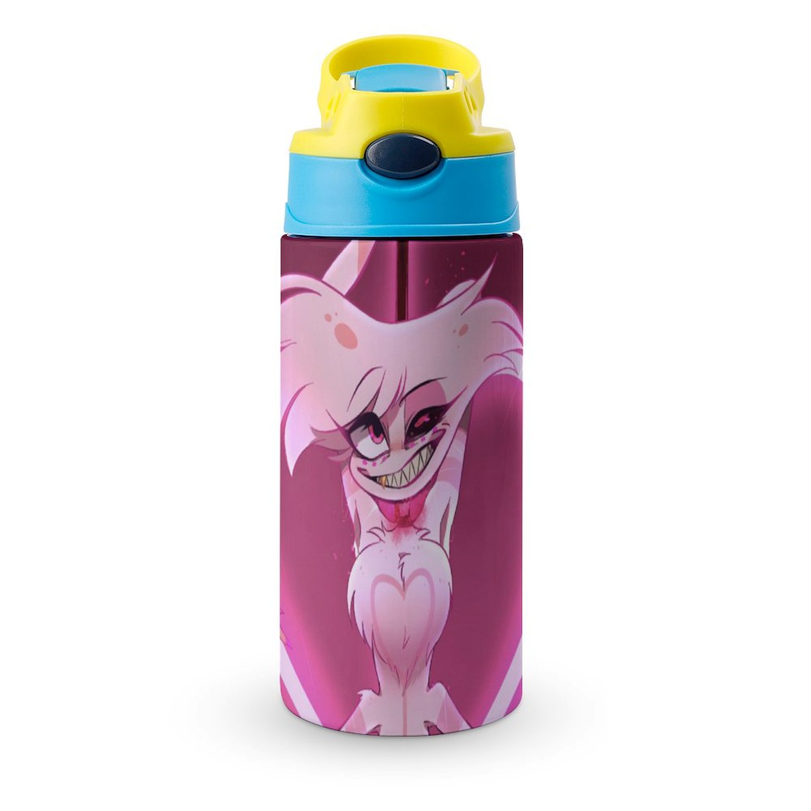 Hazbin Hotel Angel Dust Kid's Insulated Water Bottle With Straw Vacuum ...