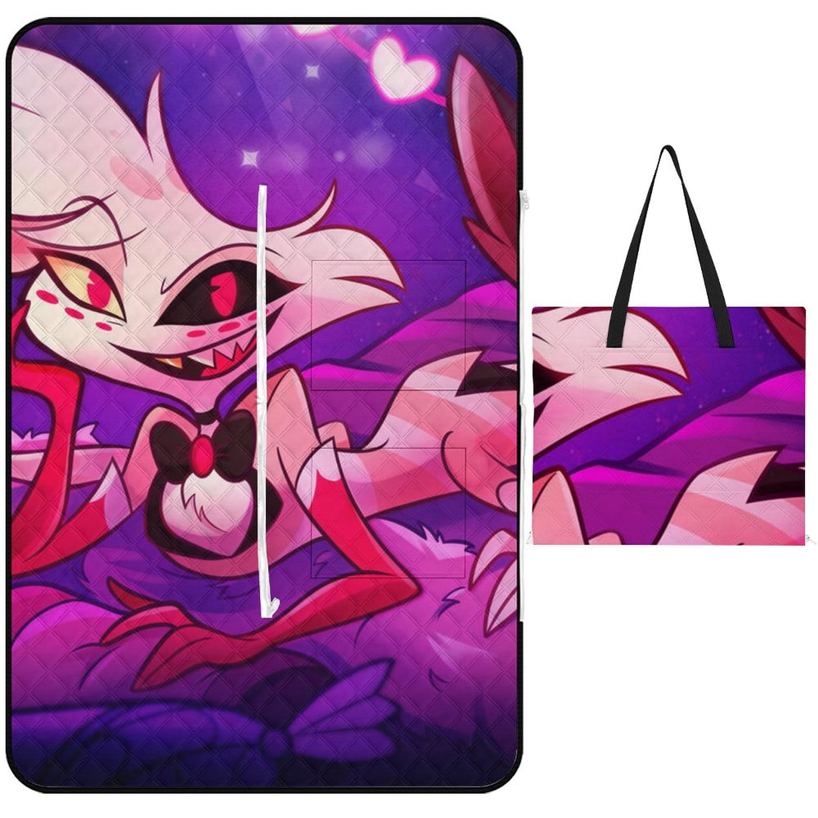 Hazbin Hotel Angel Dust Picnic Mat Foldable Portable Tote Bag Baby ...