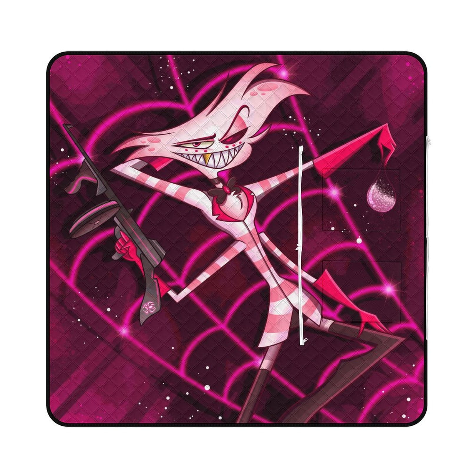 Hazbin Hotel Angel Dust Picnic Mat Foldable Portable Tote Bag Baby ...