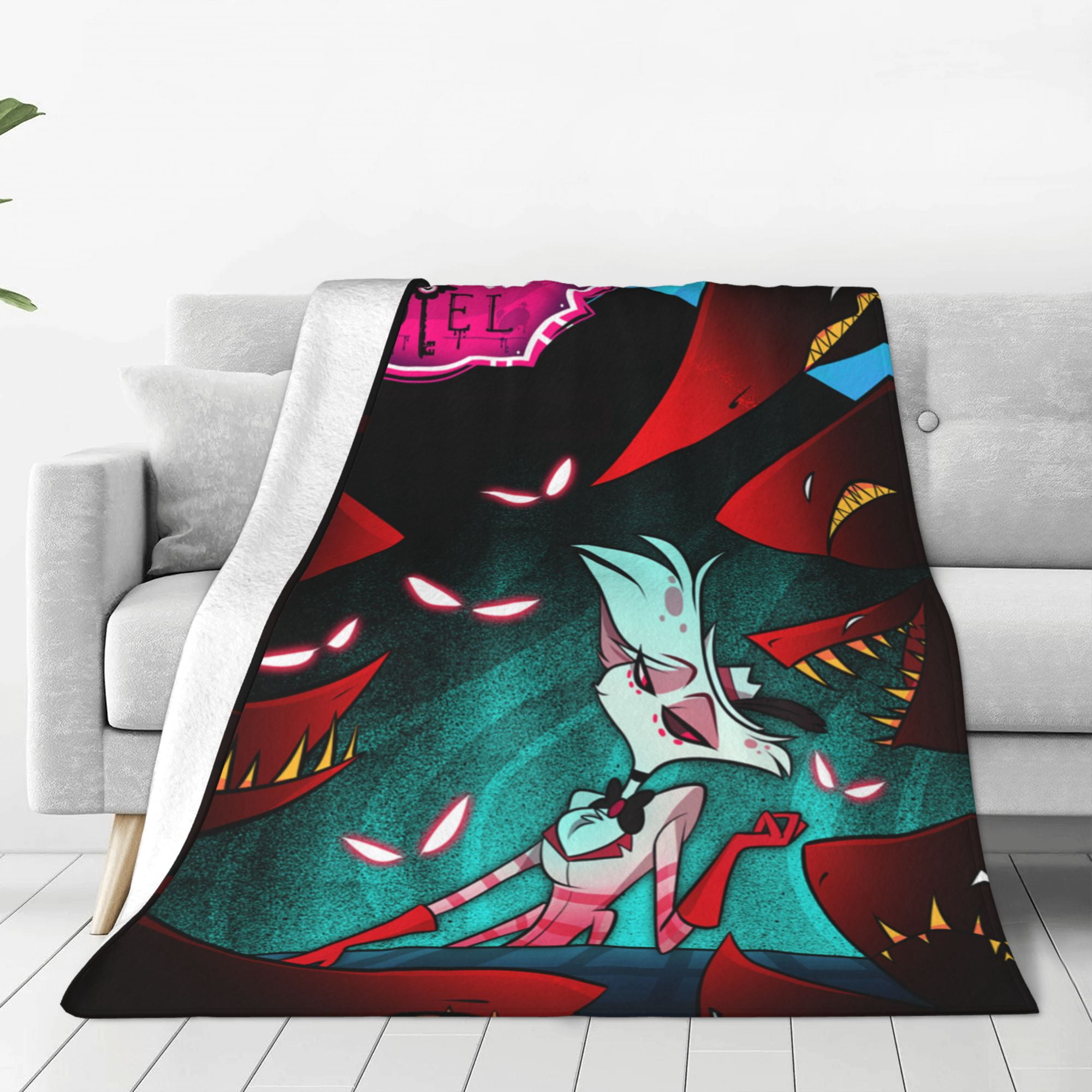 Hazbin Hotel Angel Dust Soft Bedding Fleece Blanket Fuzzy Blanket ...
