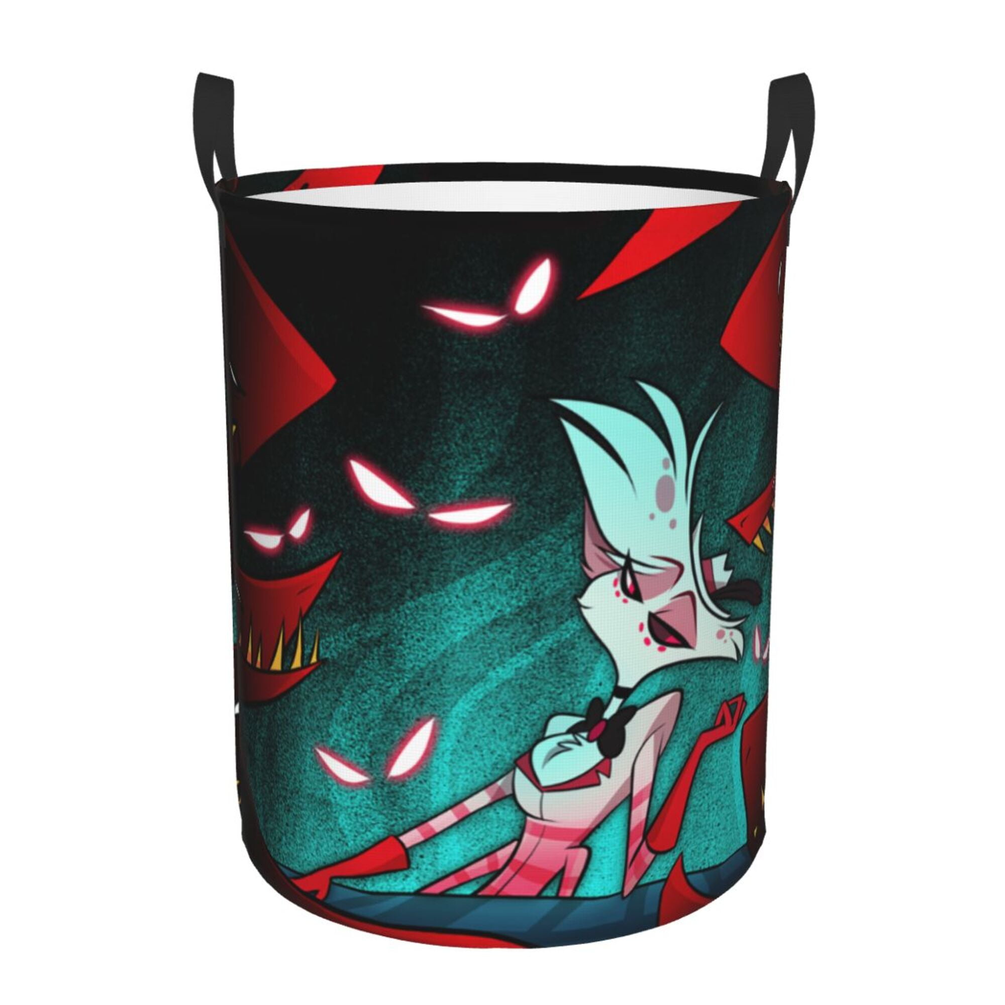 Hazbin Hotel Angel Dust Storage Basket Laundry Hamper Collapsible Round ...
