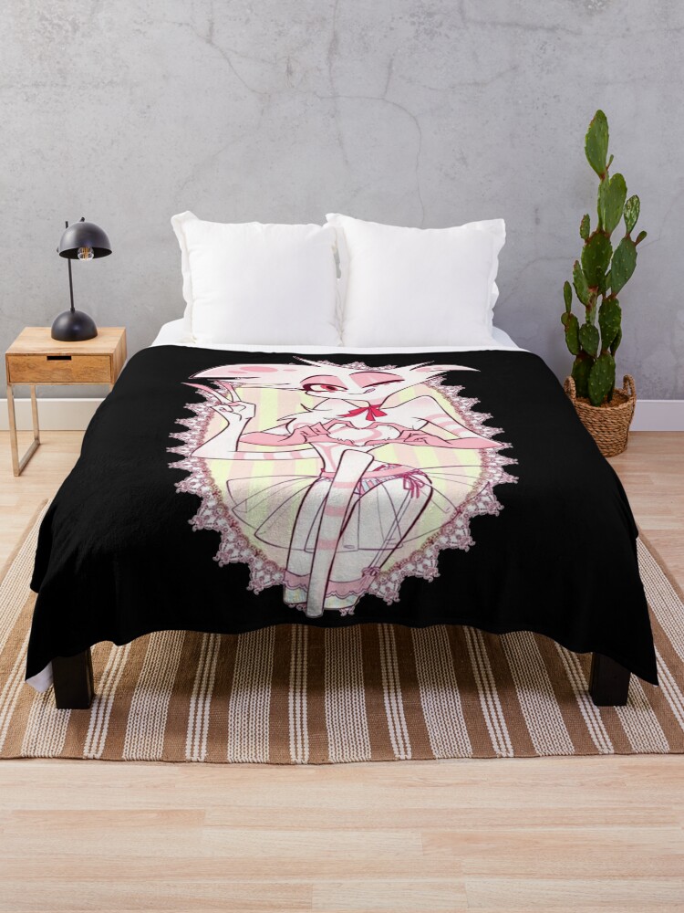 Hazbin Hotel - Angel Dust Throw Blanket Cozy and Warm Blanket for Home ...