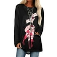 Hazbin Hotel Angel Dust Womens Long Sleeve T-Shirt Loose Fit Tops ...