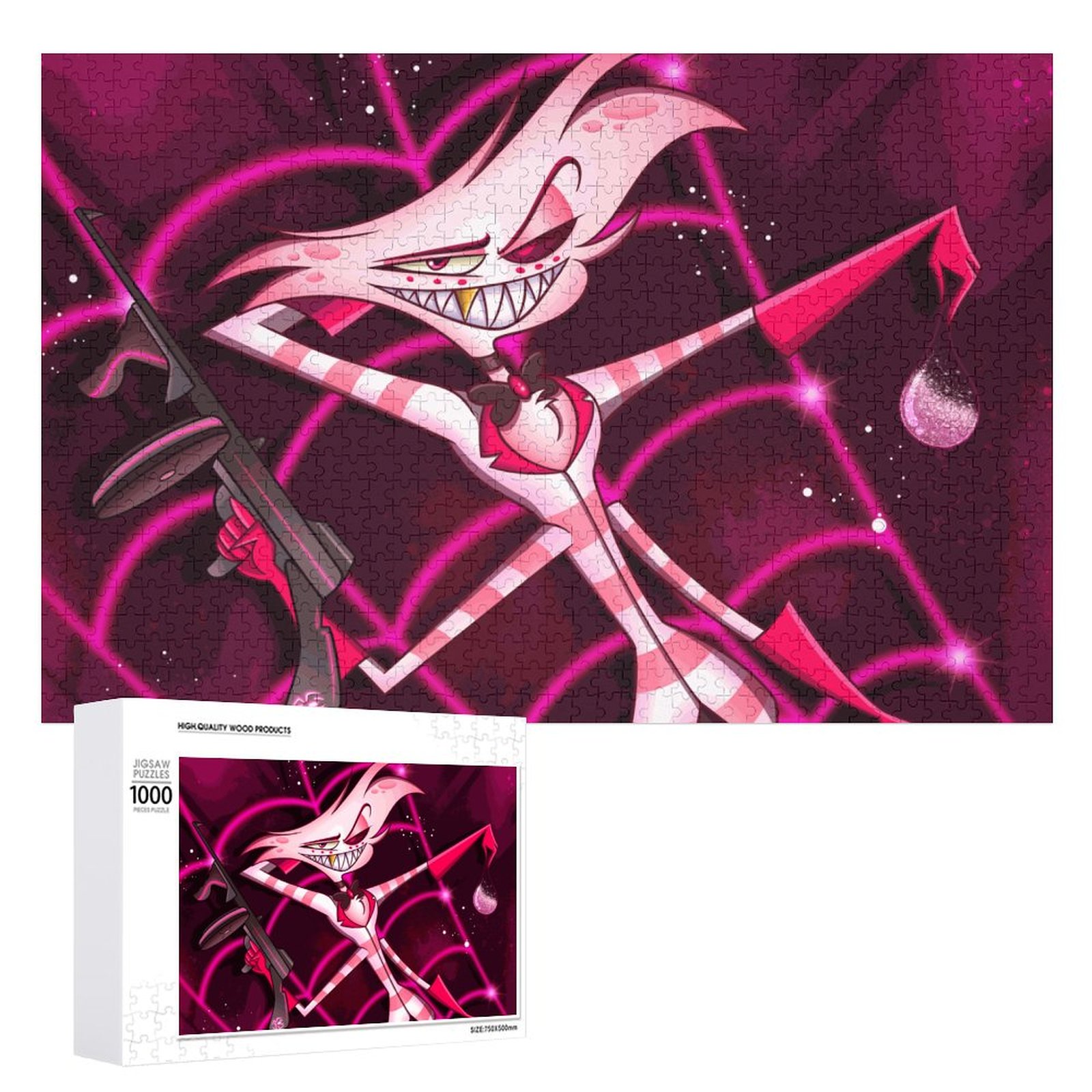 Hazbin Hotel Angel Dust Wooden Jigsaw Puzzles Accessories Intellectual ...