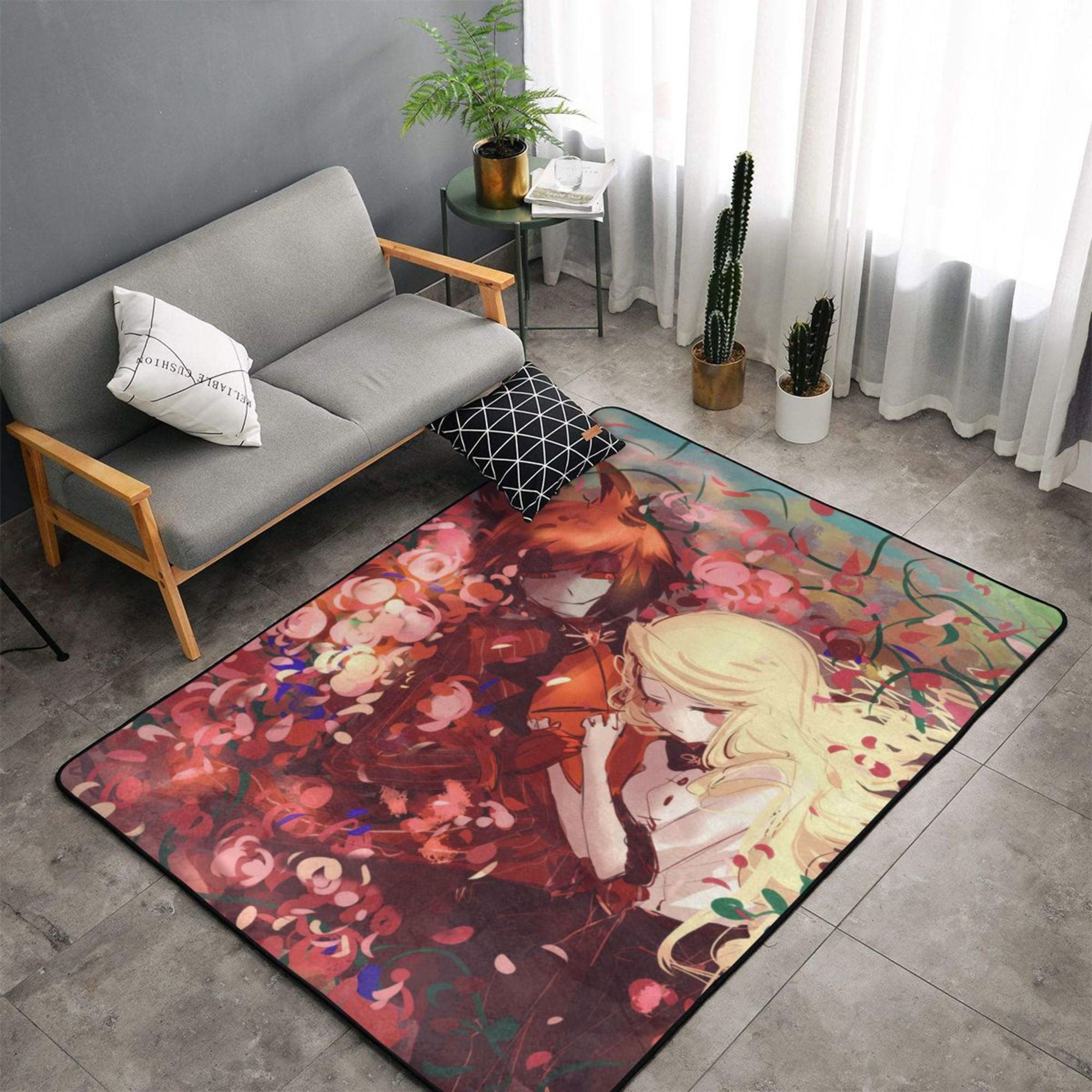 Hazbin Hotel Area Rug Living Room Carpet Bedroom Rug 5x3 Feet Rug ...
