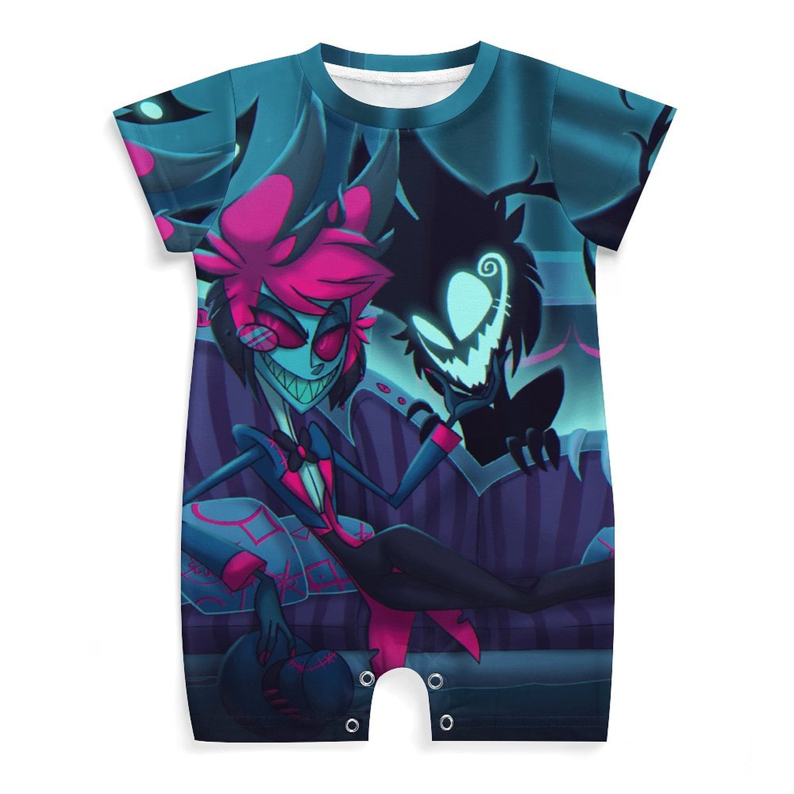 Hazbin Hotel Baby Boy Girl Short Sleeve Romper Clothing Set Print ...