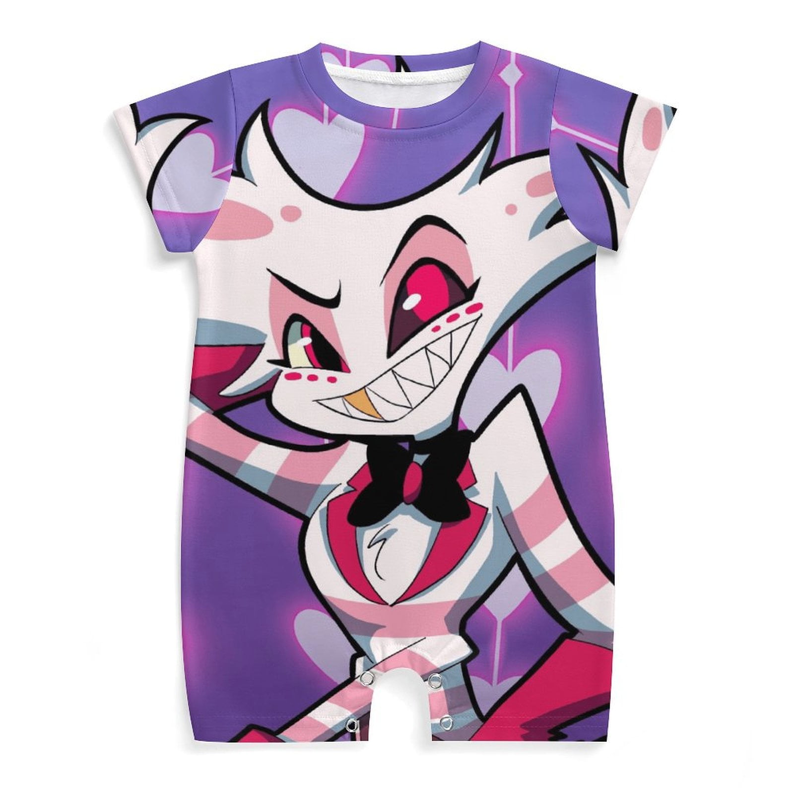 Hazbin Hotel Baby Boy Girl Short Sleeve Romper Clothing Set Print ...