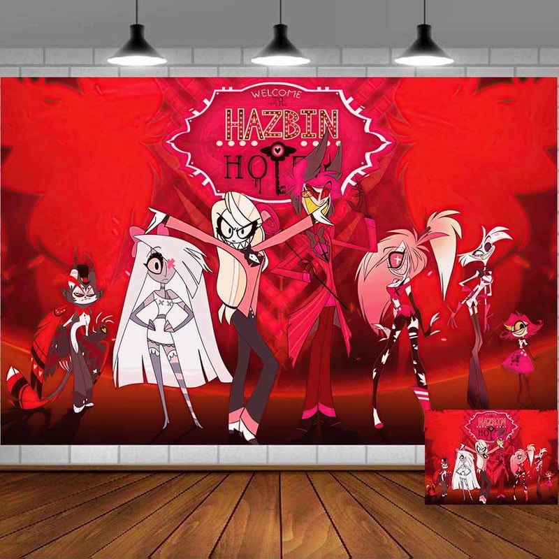Hazbin Hotel Backdrop Banner Party Supplies Poster Movie Theme ...