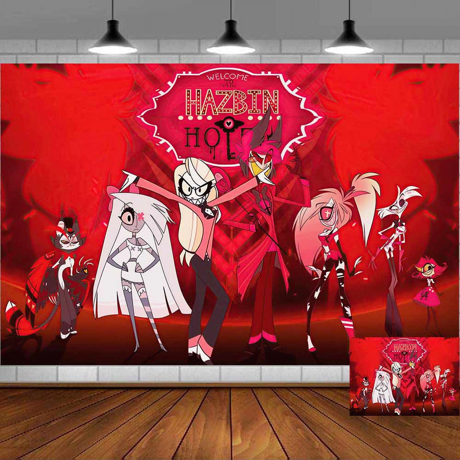 Hazbin Hotel Backdrop Banner Party Supplies Poster Movie Theme ...