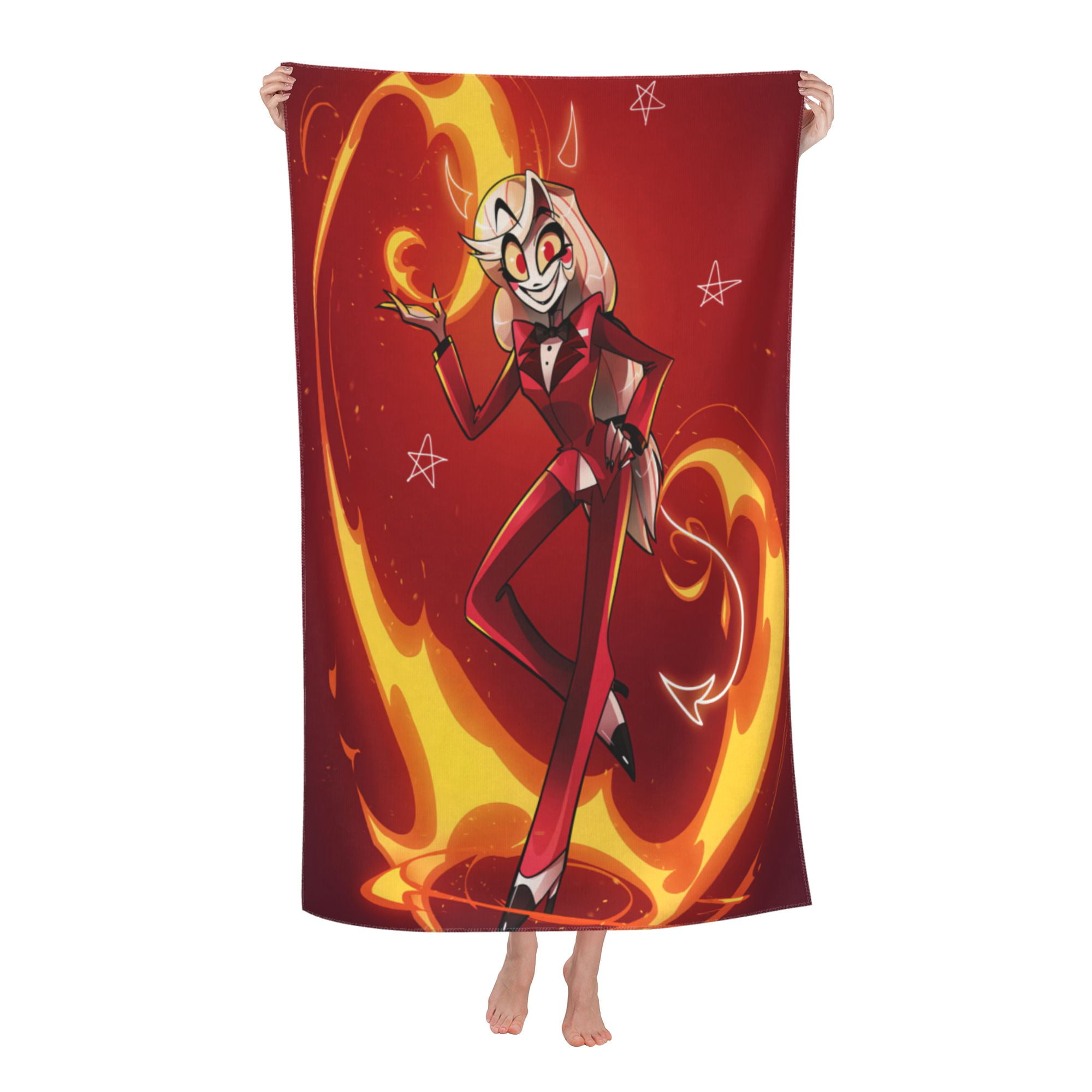 Hazbin Hotel Beach Towel, Large Microfiber Bath Towel, Travel ...