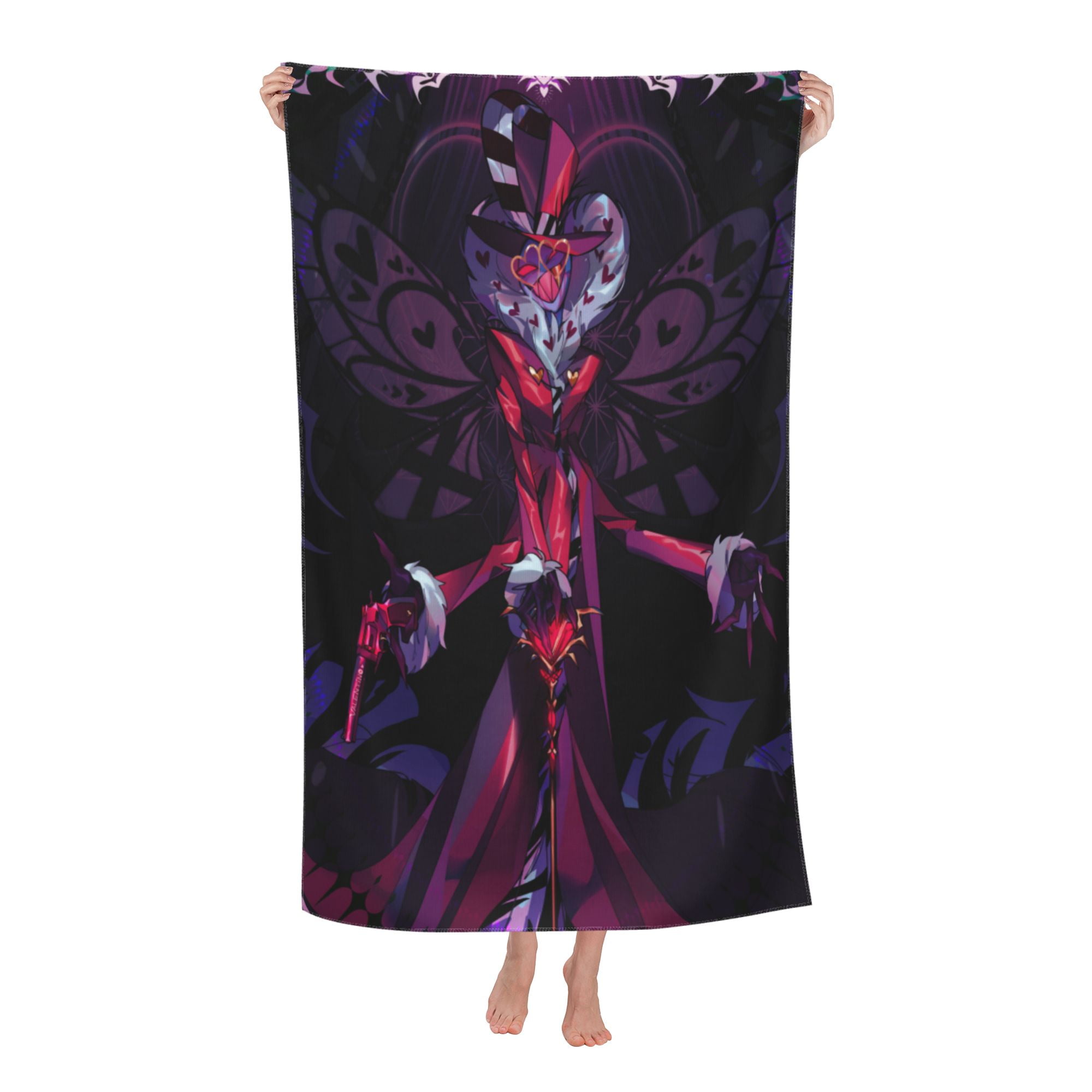 Hazbin Hotel Beach Towel, Large Microfiber Bath Towel, Travel ...