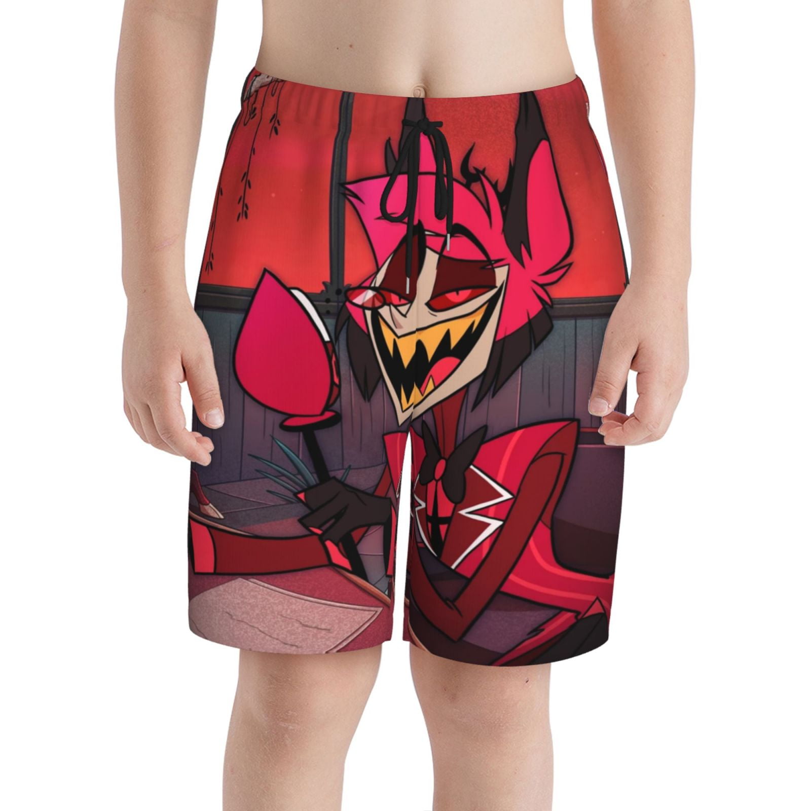 Hazbin Hotel Boy's Swim Trunks Quick Dry Board Shorts Kids Beach Swim ...