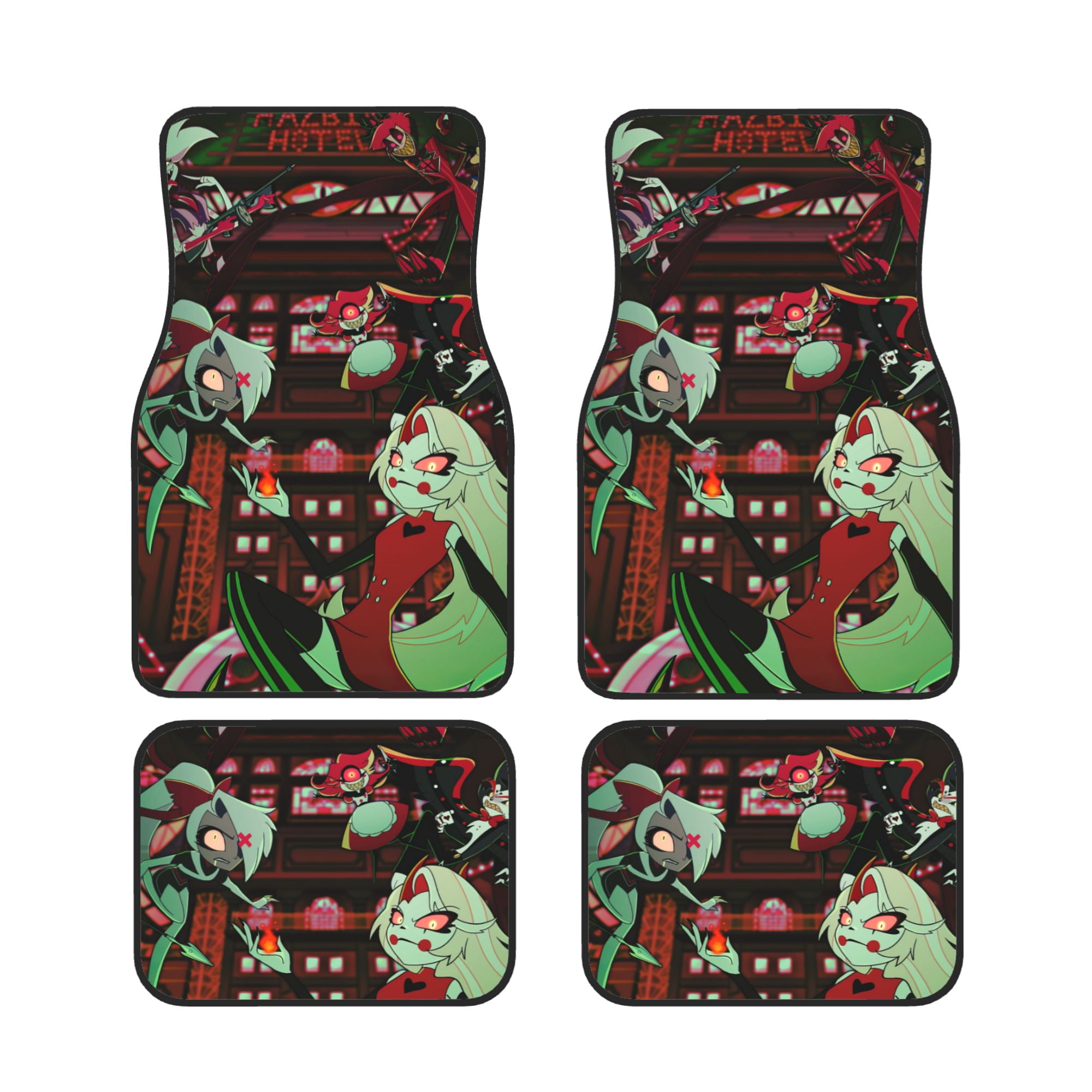 Hazbin Hotel Car Floor Mats for Front and Rear Foot Pads Car ...