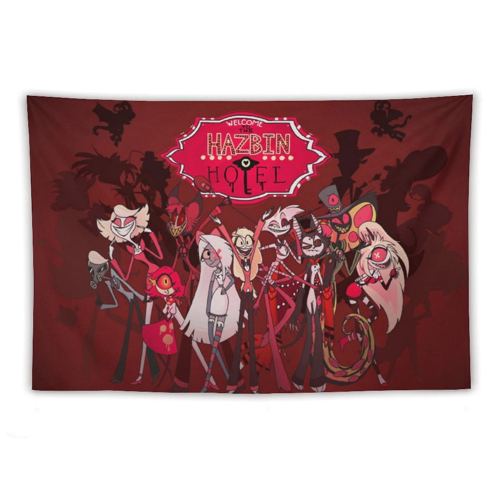 Hazbin Hotel Cartoon Poster Tapestry Decorations , Wall Art Decorative ...