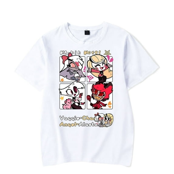 Hazbin Hotel Casual Fashion Anime T-Shirt Men/Women Streetwear Shirt ...