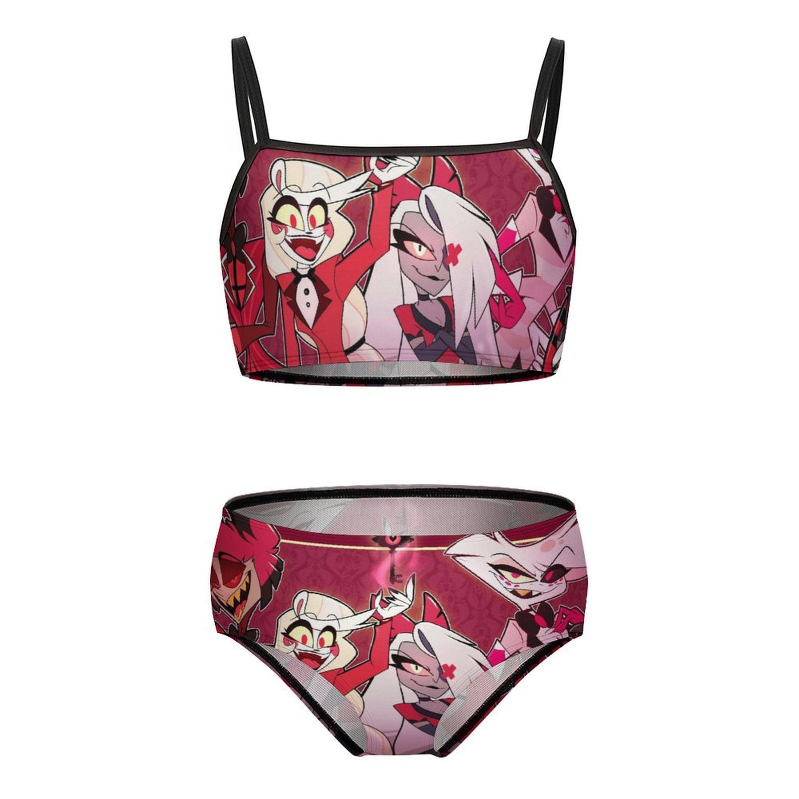 Hazbin Hotel Characters Children's Swimsuit Girls Swimwear 2 Piece ...