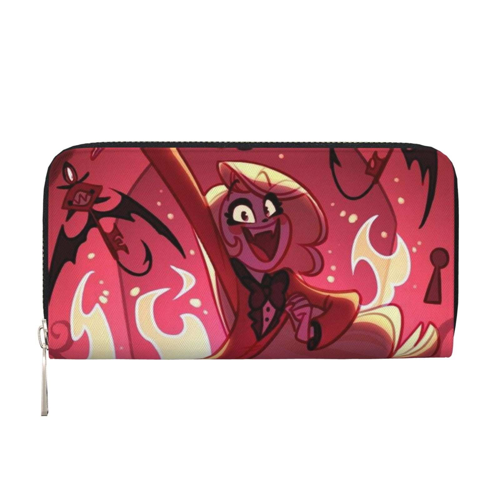 Hazbin Hotel Charlie Leather Hand Wallet Card Bag Long Wallet Handbag ...