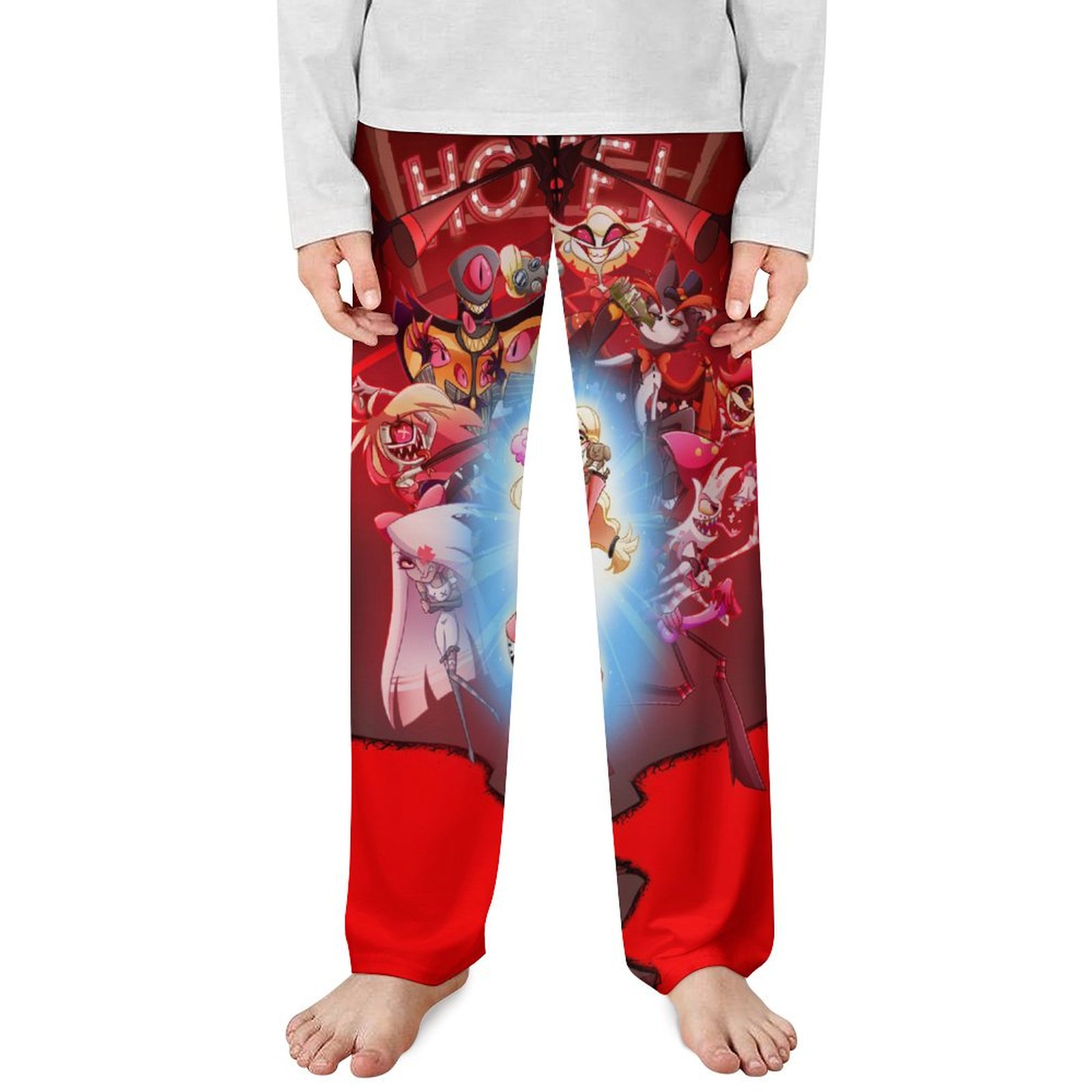 Hazbin Hotel Children's Pajamas Lounge Straight Leg Sleeping Pants Cozy ...