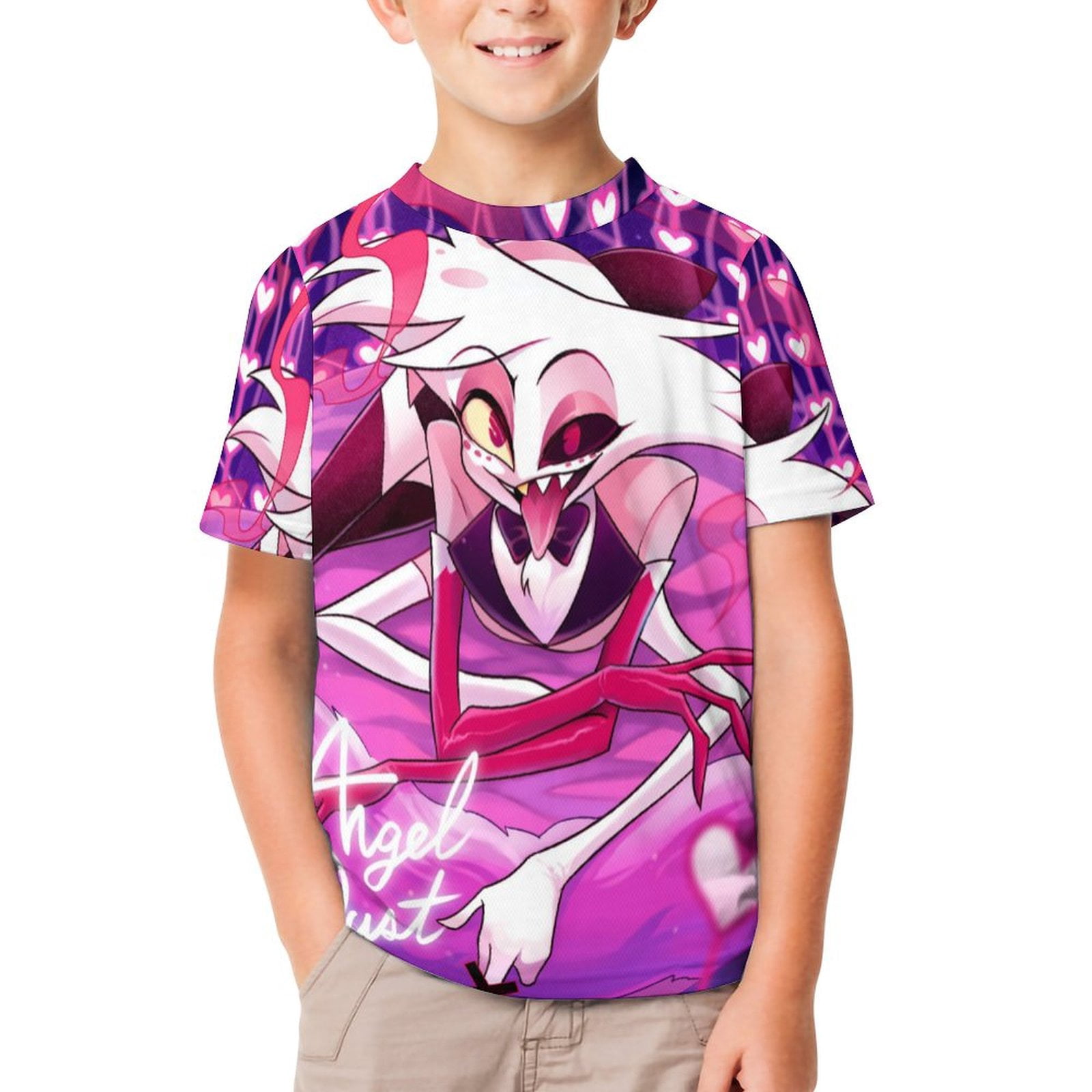 Hazbin Hotel Children's T-Shirt Short Sleeve T-Shirt Breathable Summer ...