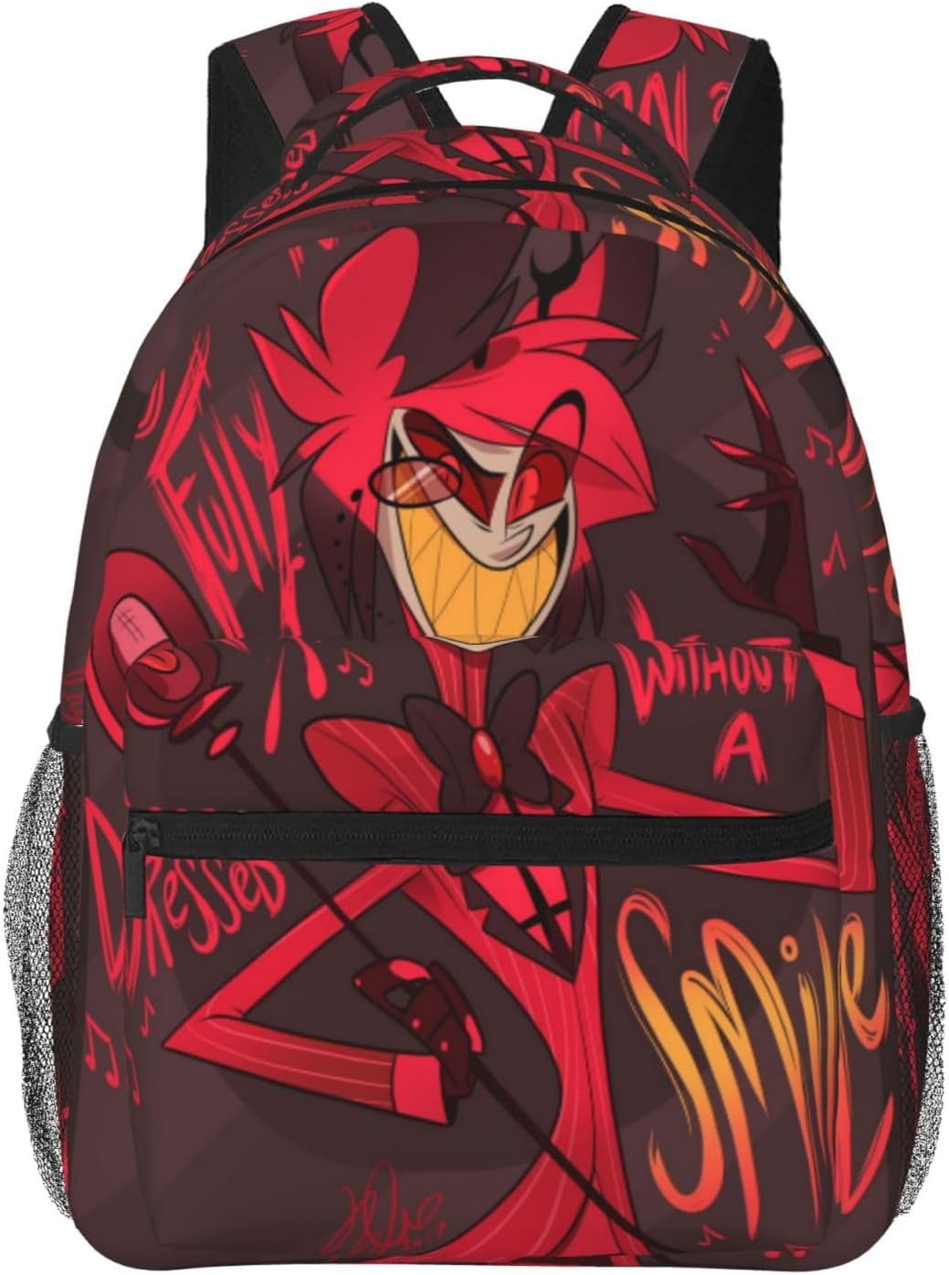 Hazbin Hotel Classic Canvas Bag, Alastor Hotel Backpack Travel Knapsack ...