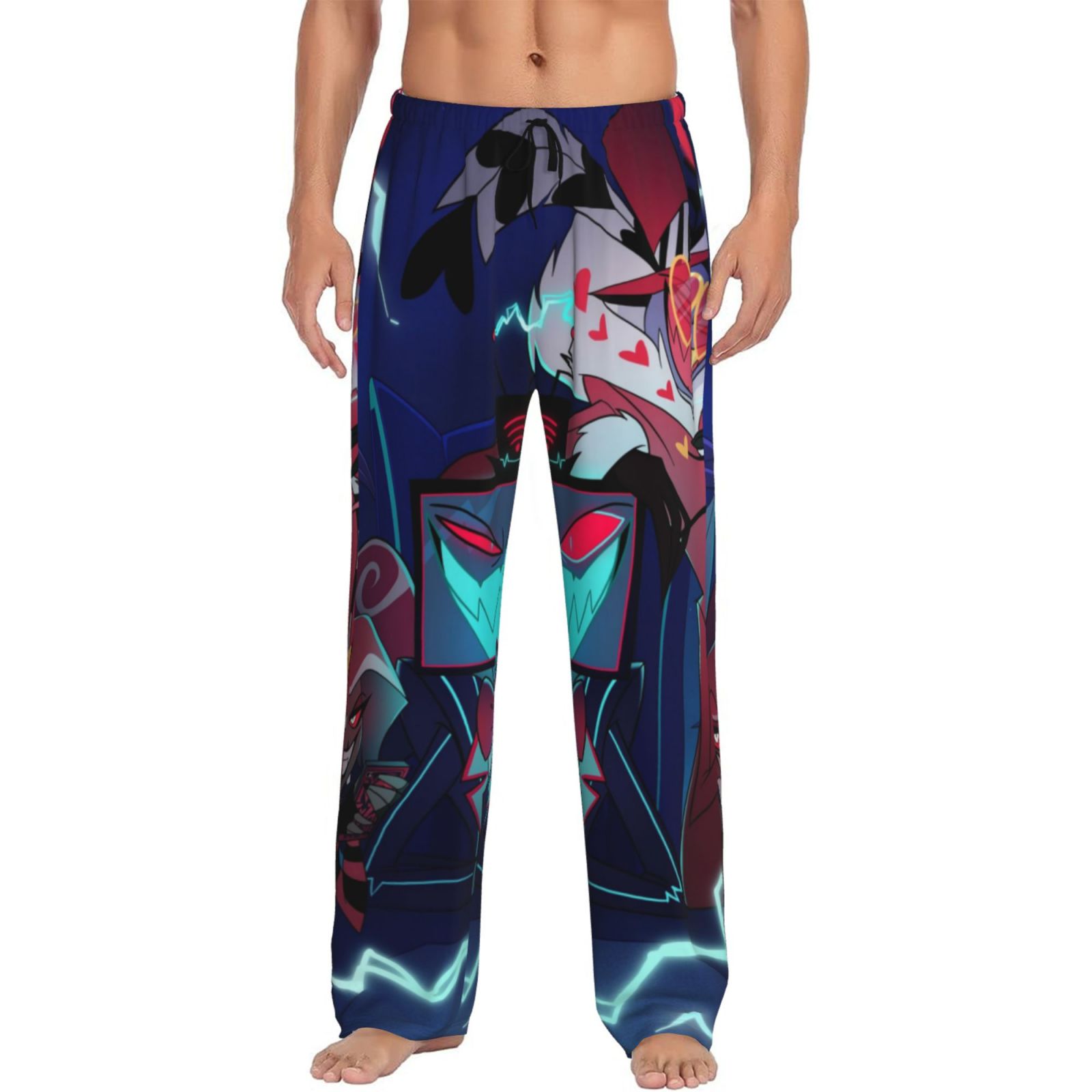 Hazbin Hotel Comedy Characters Mens Pajama Pants With Pockets Fashion 8512