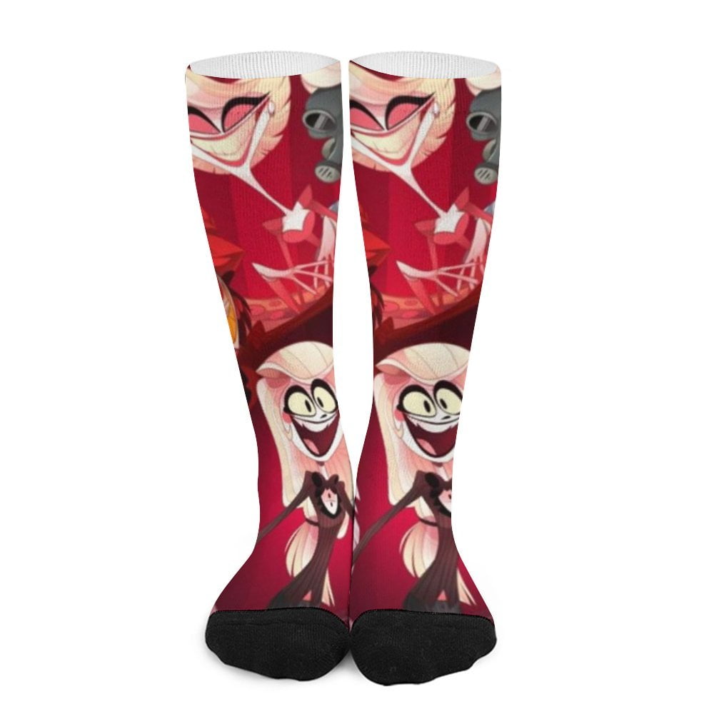 Hazbin Hotel Compression Socks Support Knee High Socks For Running ...