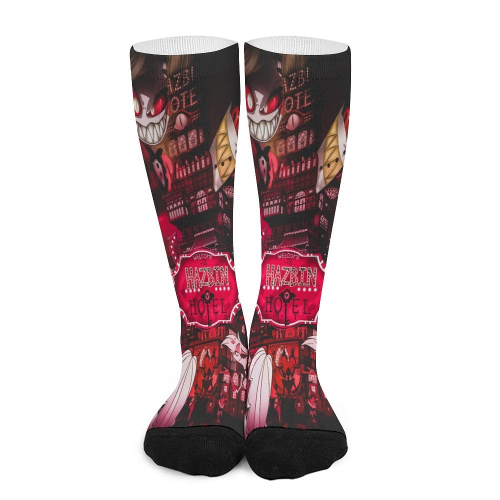 Hazbin Hotel Compression Socks Support Knee High Socks For Running ...