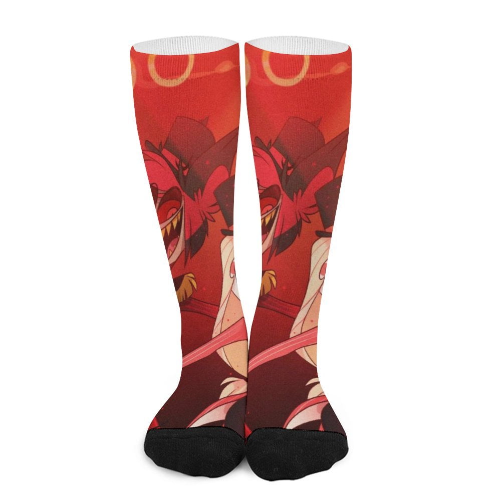 Hazbin Hotel Compression Socks Support Knee High Socks For Running ...