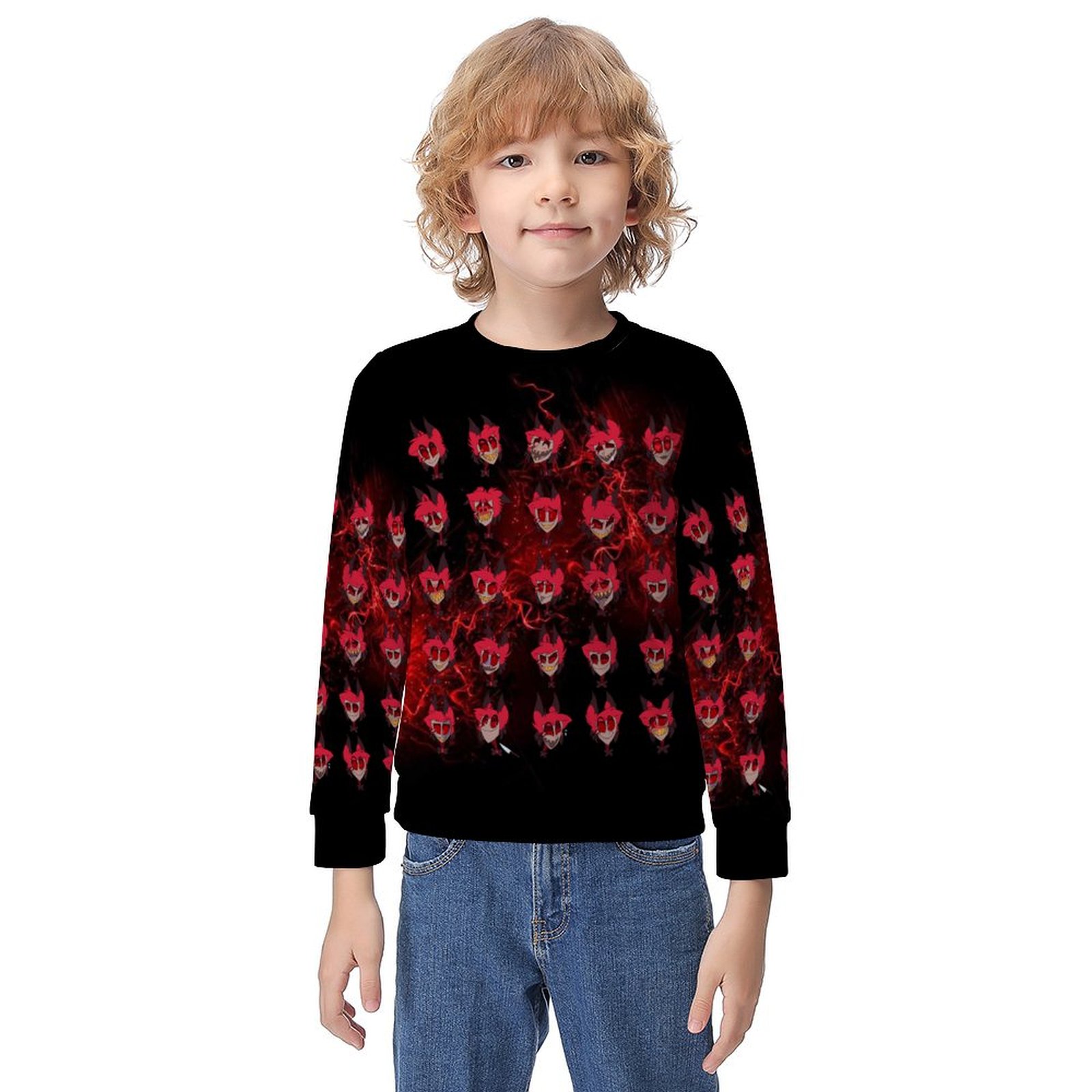 Hazbin Hotel Demon Alastor Hoodie for Kids 3D Printed Pullover ...