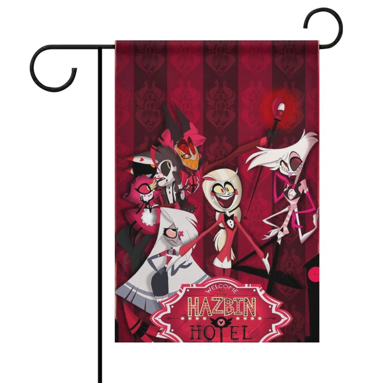 Hazbin Hotel Garden Banner - Double-Sided House Outdoor Flag for Yard ...