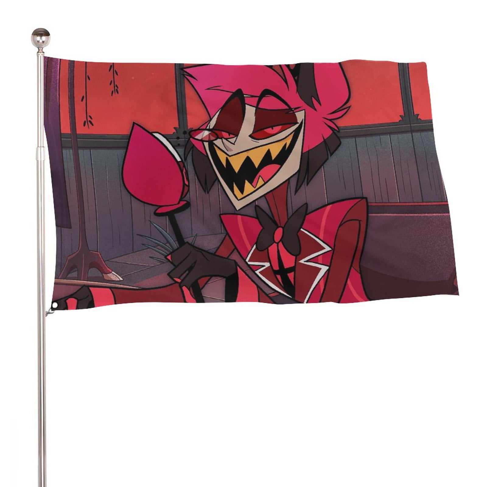 Hazbin Hotel Garden Banner - Double-Sided House Outdoor Flag for Yard ...