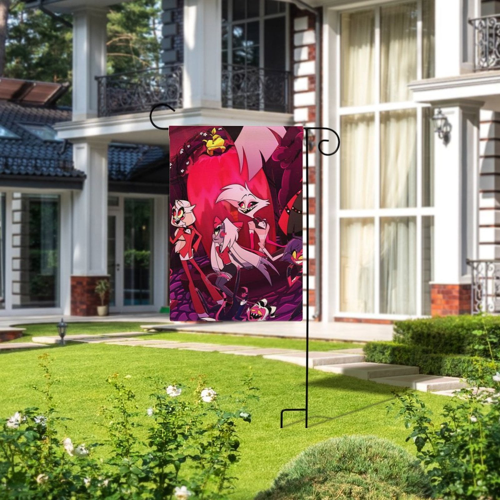 Hazbin Hotel Garden Banner - Double-Sided House Outdoor Flag for Yard ...