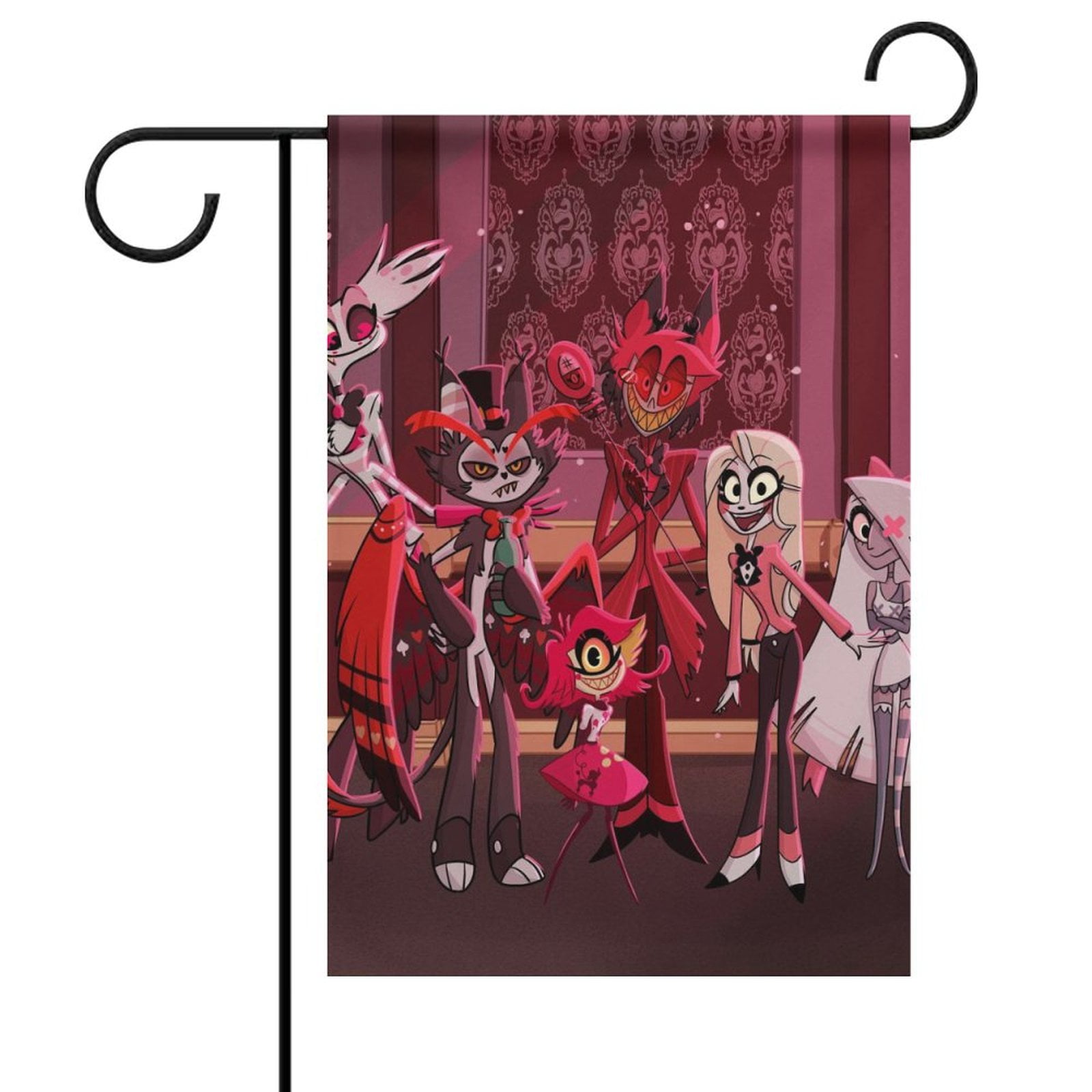 Hazbin Hotel Garden Banner - Double-Sided House Outdoor Flag for Yard ...