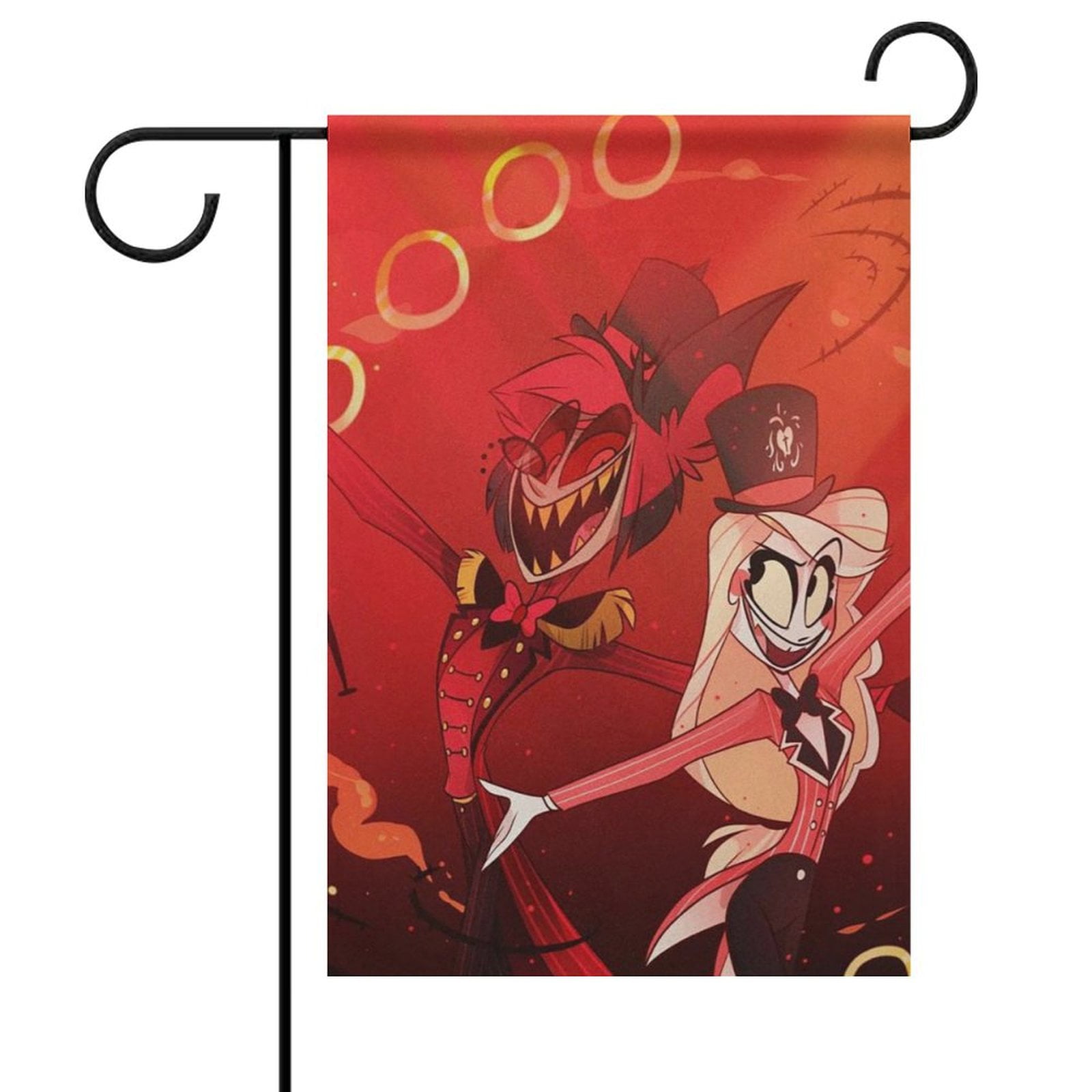 Hazbin Hotel Garden Banner - Double-Sided House Outdoor Flag for Yard ...